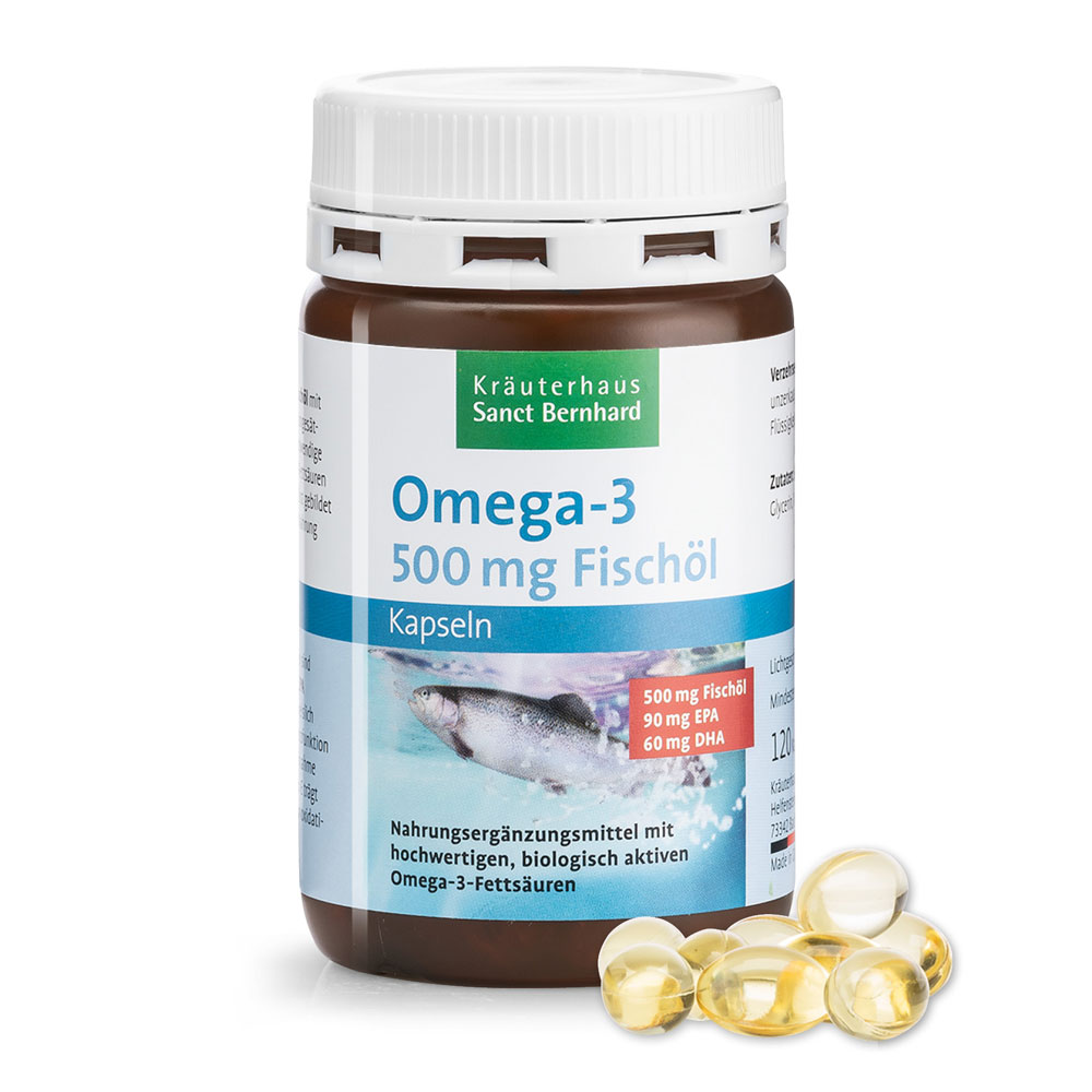 Omega 3 Fischöl Kapseln 120 Kapseln Sanct Bernhard