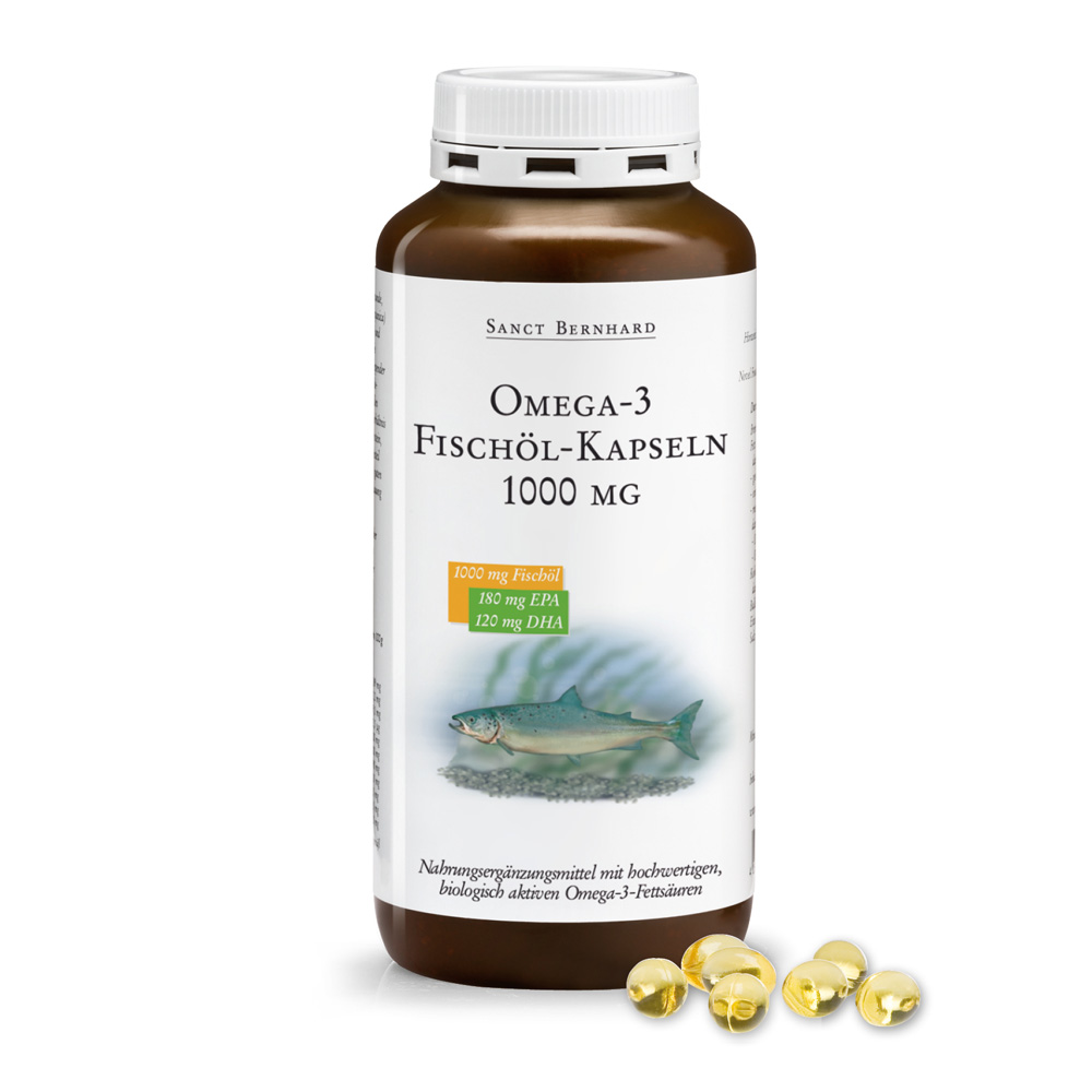Omega 3 Fischöl Kapseln 1000 Mg Jetzt Online Kaufen Sanct Bernhard